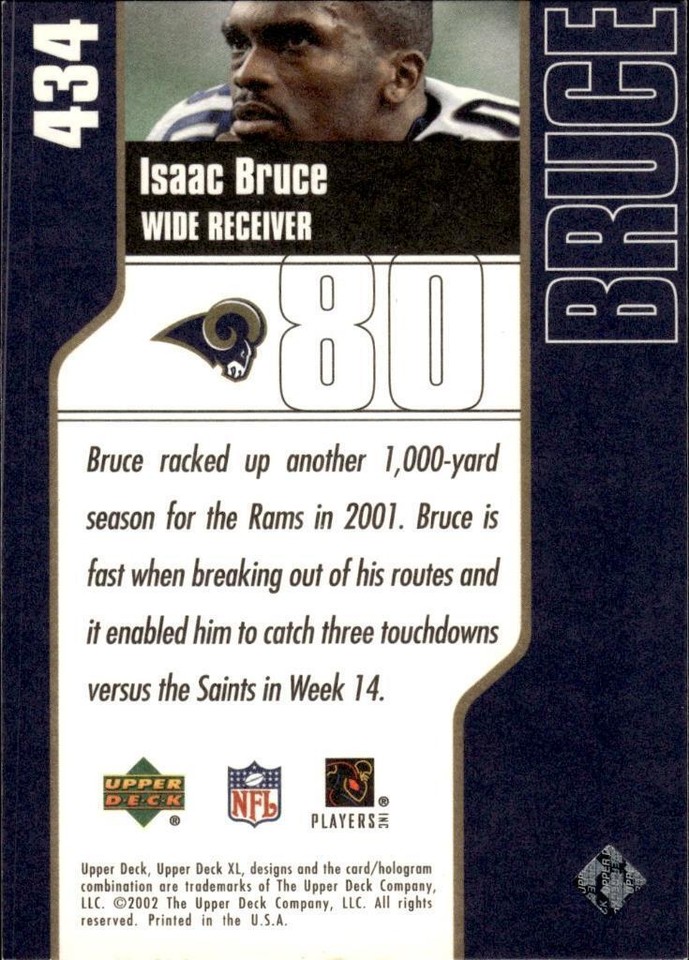ISAAC BRUCE CARD #434 BUY ANY 2 ITEMS FOR 50% OFF B225R4S4P74 | eBay