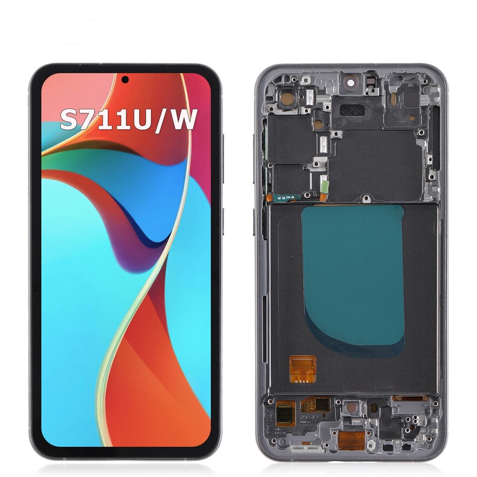 For Samsung Galaxy S23 FE S711U Incell LCD Touch Screen Digitizer Frame ...