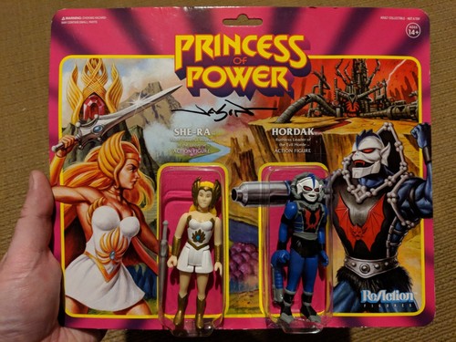 SDCC 2018 Super7 She-Ra v.s. Hordak ReAction SIGNED BY Jason Edmiston ...