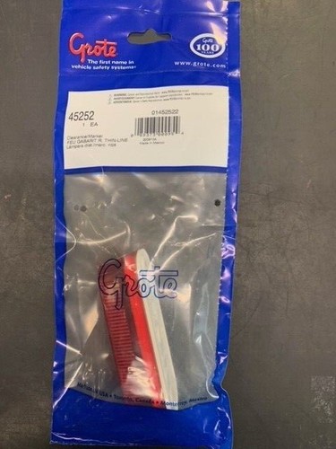 Grote 45252 Thin Single Bulb Clearance/Marker Light - Red | eBay