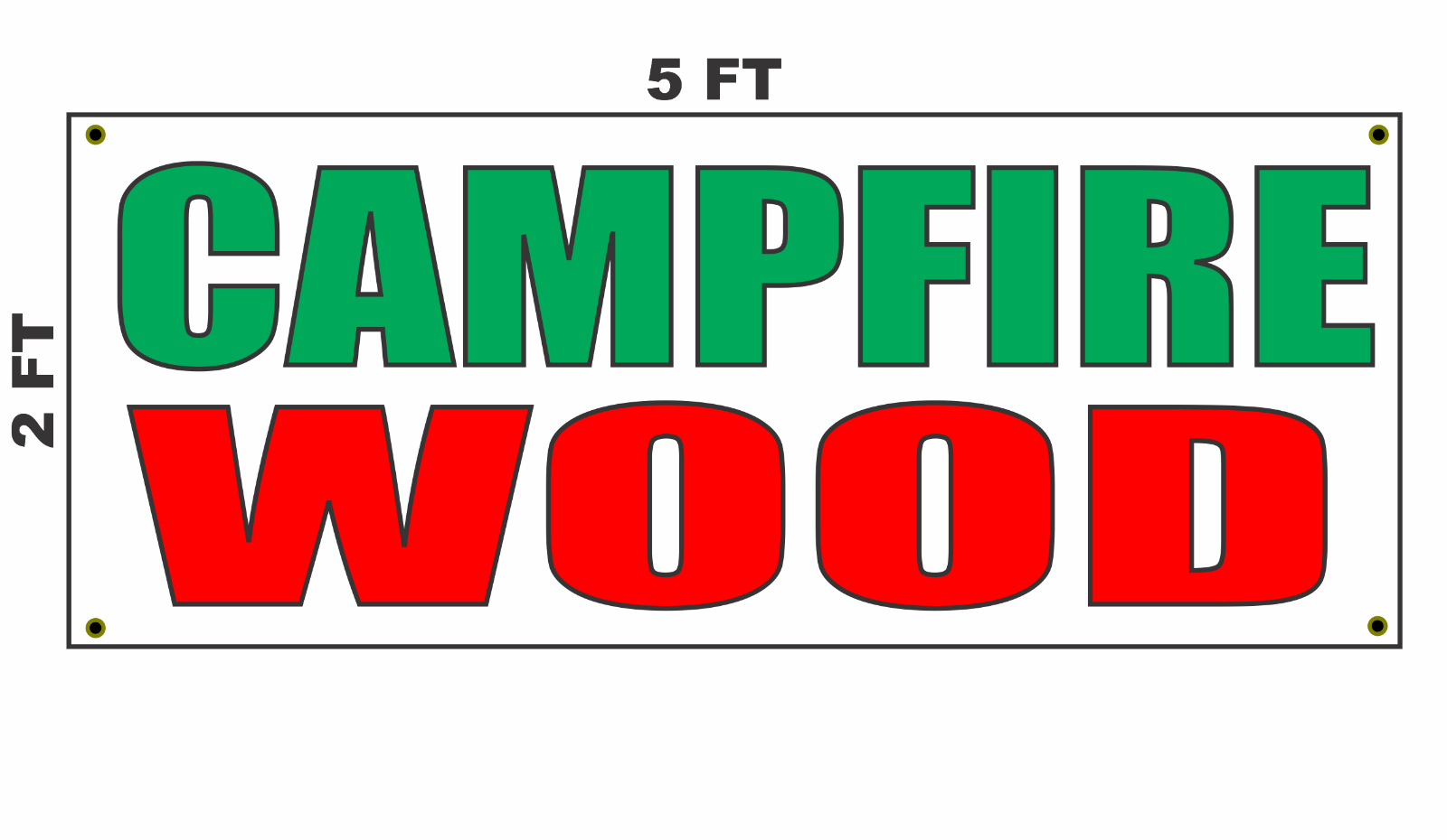 Campfire Wood Banner Sign NEW 2x5 Firewood Fire Wood | eBay