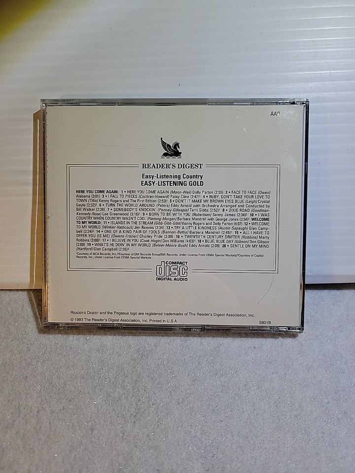 Reader's Digest Easy-Listening Country CD: Easy-Listening Gold--1993 | eBay