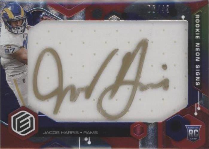2021 Panini Elements - Rookie Neon Material Signs Jacob Harris #RNS-JHA ...