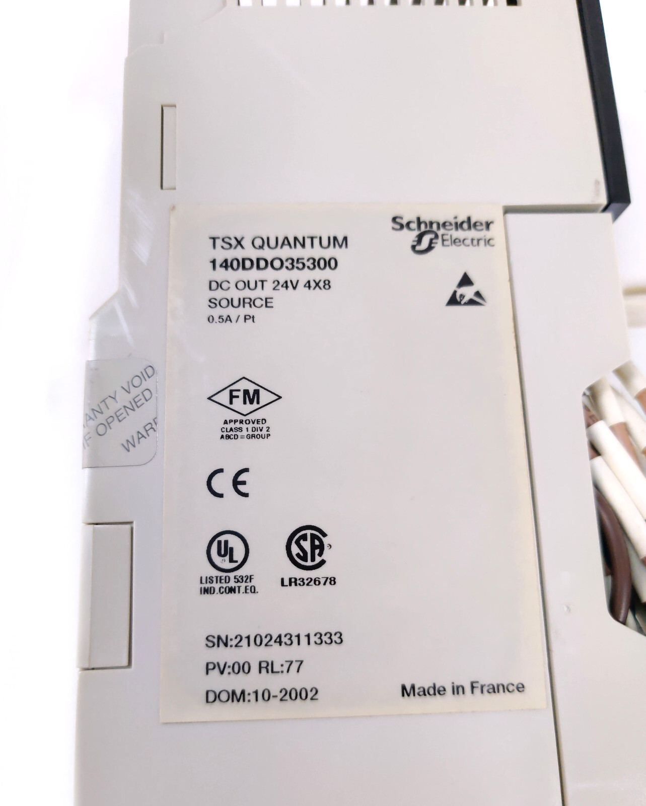 Schneider TSX Quantum 140DDO35300 Output Module 4x8 24Vdc 19.2...30V | eBay