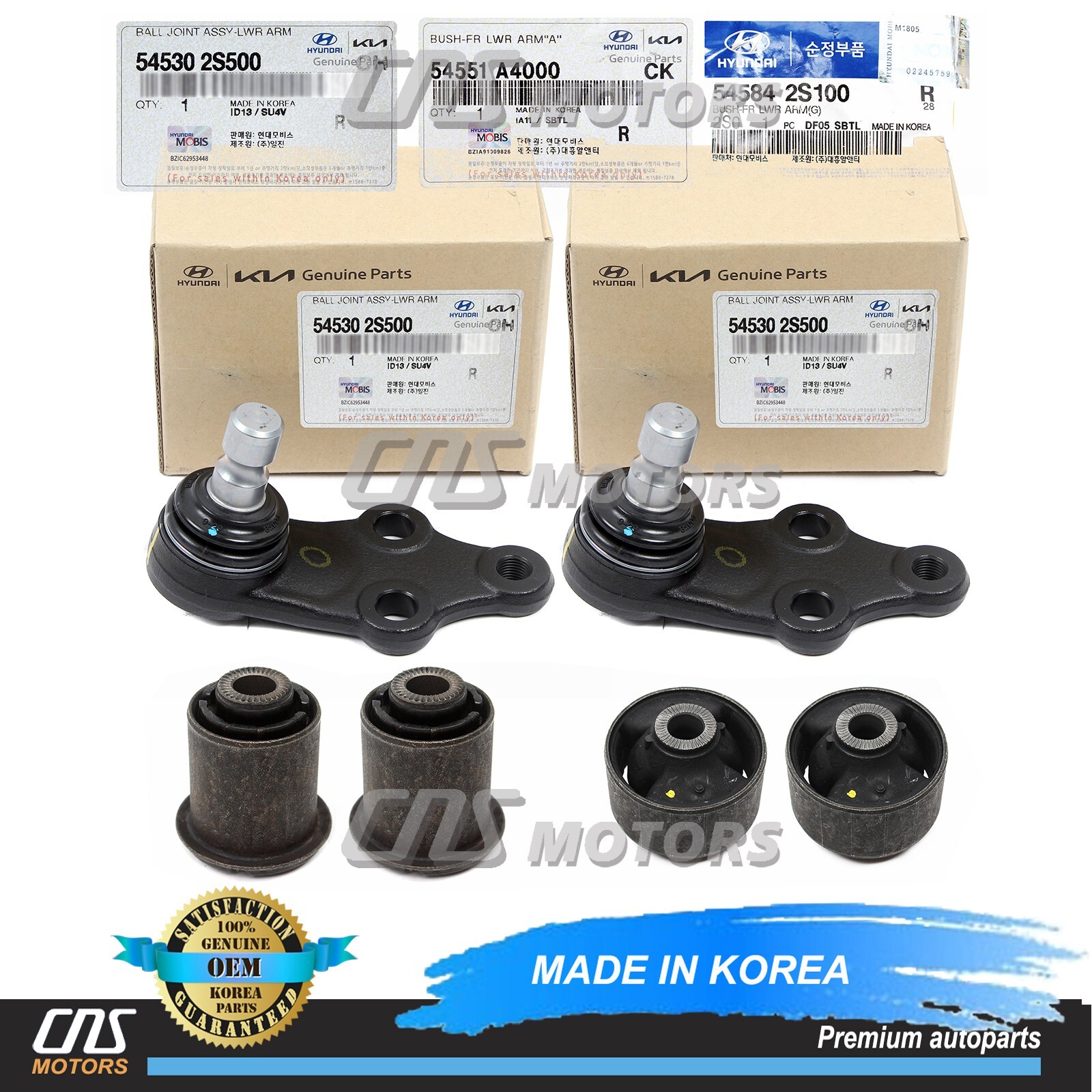 ⭐GENUINE⭐ 2X Lower Ball Joints & Bushings for 14-16 Tucson Sportage ...