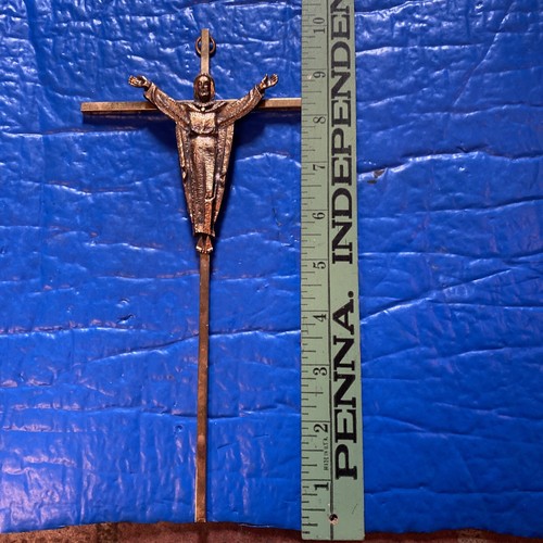 Vintage Brass Religious Cross Holy Jesus God | eBay