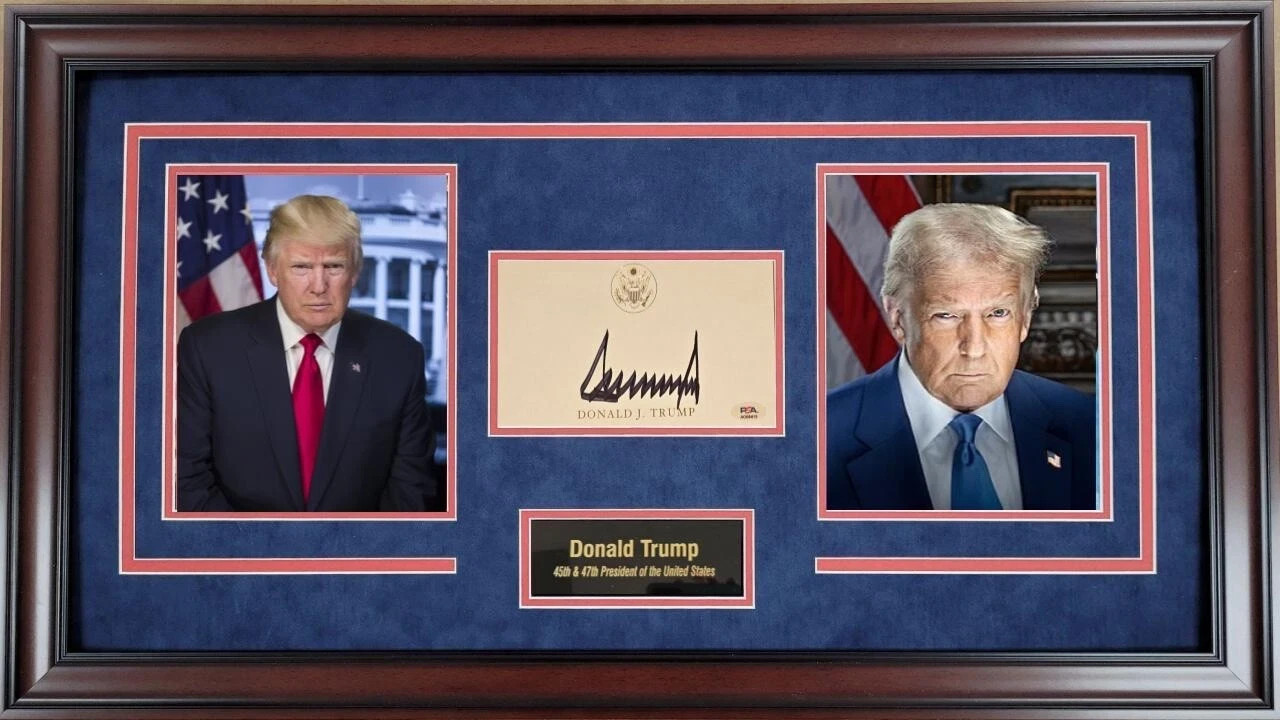 DONALD TRUMP 8.5X11 SIGNED PHOTO AUTOGRAPH 47TH PRESIDENT SIGNATURE ...