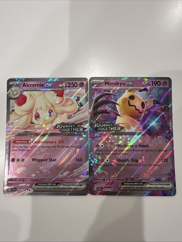 Pokémon TCG Mimikyu EX And Alcremie EX Stamped Promo Journey Together ...