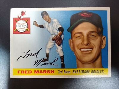 1955 Topps Baseball #13 FRED MARSH Baltimore Orioles EX or better *FW1 ...