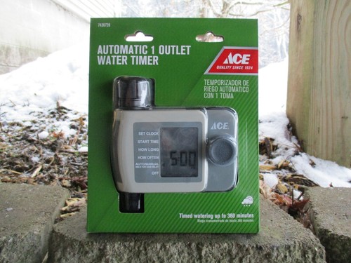 Free Ship, Ace Automatic 1 Outlet Water Hose Digital Screen Timer Easy ...