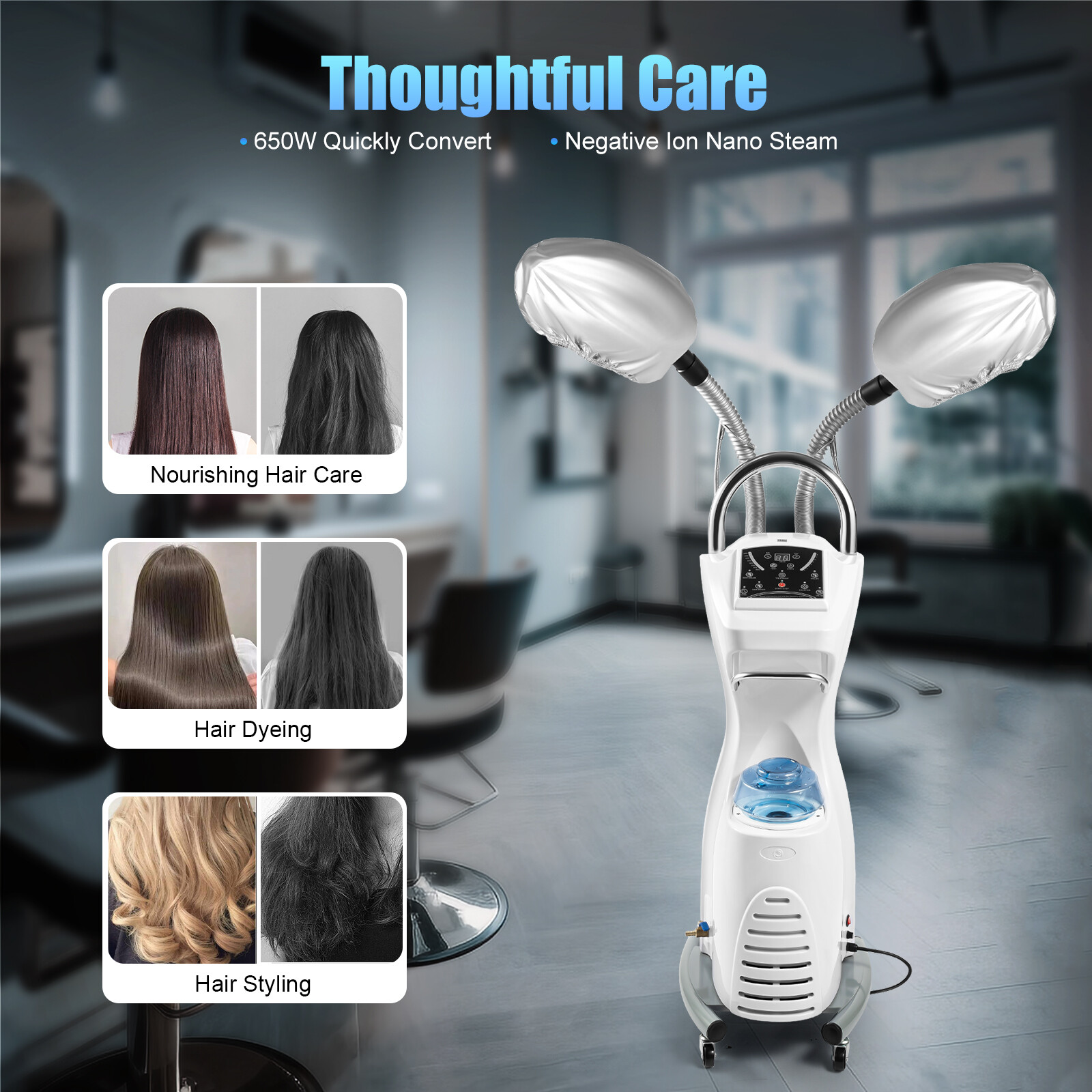 hair spa steamer ozone salon hair processor micro mist salon smart perm ...