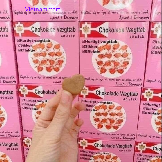 10x Danish chocolate for fast weight loss of 40 Slik Chokolade Vægttab ...