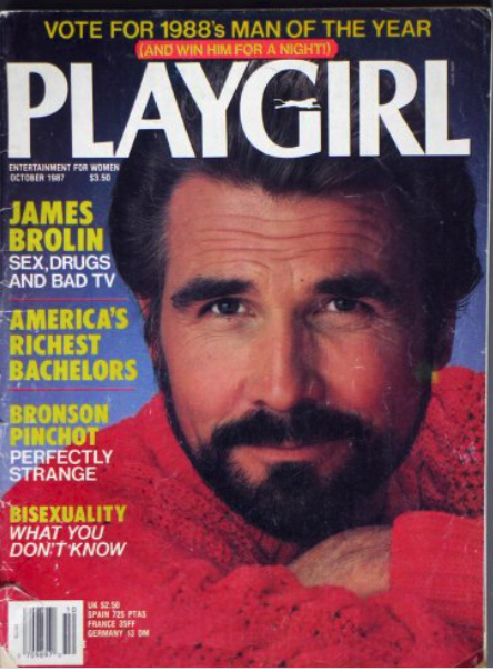 PLAYGIRL 10-87 OCTOBER 1987 JAMES BROLIN BOB HOSKINS PINCHOT ROD ...