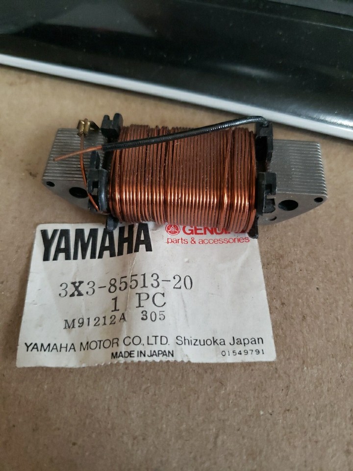 NOS Yamaha 80's YT125 Tri Moto Magneto Lightning Coil 3X3-85513-20 | eBay
