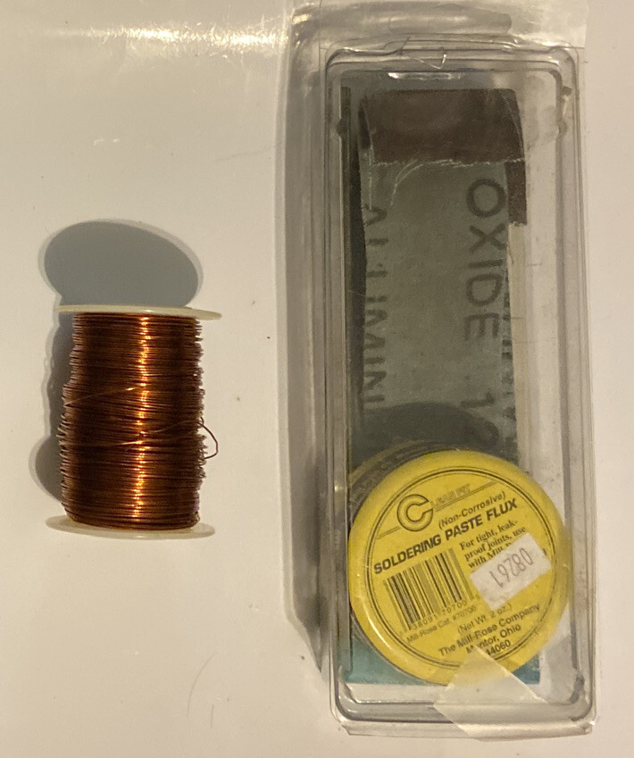 2oz SolderPaste Flux, Aluminum Oxide Sandpaper, Copper & Resin ...