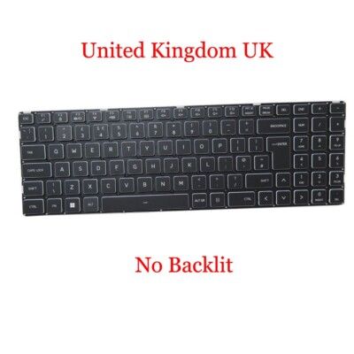 No Backlit UK Keyboard For Eluktronics For Eluktro Prometheus XVI G2 ...