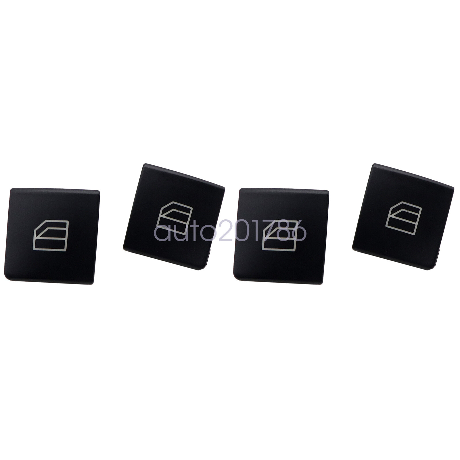4 x Window Switch Button Cap Fit for Mercedes C E W204 S204 W212 S212 ...
