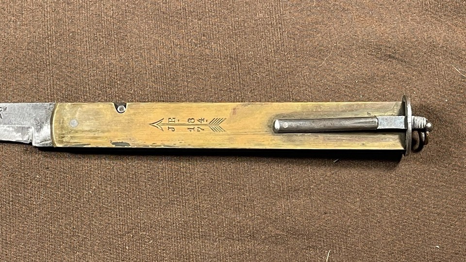 Antique Engstrom Eskilstuna Sweden Burl Barrel Internal Folding Pocket ...