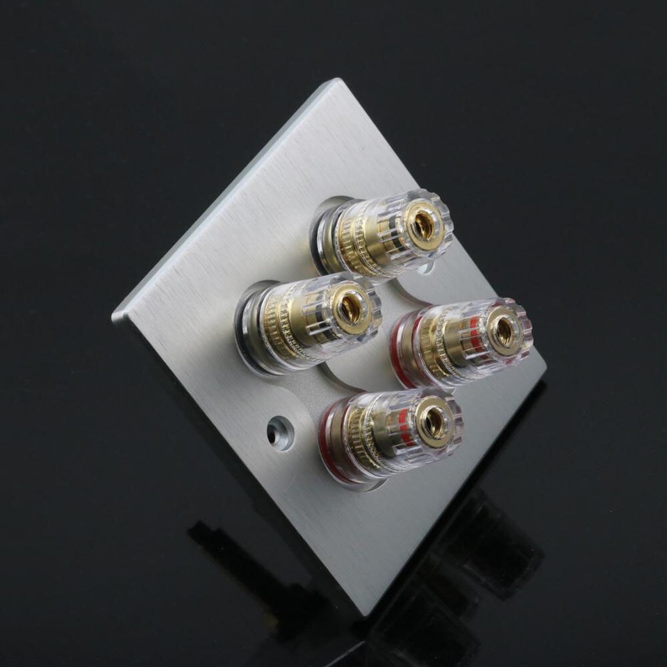 1Set Gold Plated Speaker Binding Post HIFI Terminal +Aluminum alloy ...