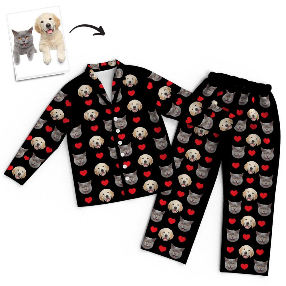 Custom Face Pyjamas Couple Face Personalised Long Sleeve Winter - AU ...