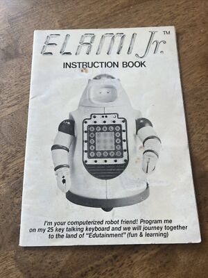VINTAGE ELAMI Jr. ROBOT INSTRUCTION BOOK MANUAL - VERY RARE | eBay