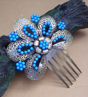 Hair comb peineta Spanish mantilla style hair accessory | eBay