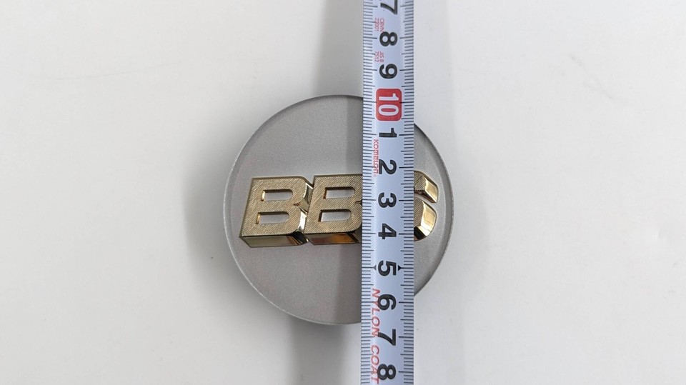 BBS Genuine Wheel Center Caps 70mm Emblem Platinum Silver P5624190 Set ...