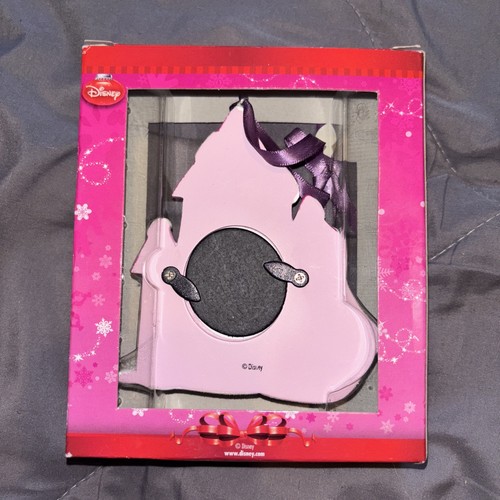 Hallmark DISNEY Princess Pink Castle Cinderella PHOTO FRAME CHRISTMAS ...