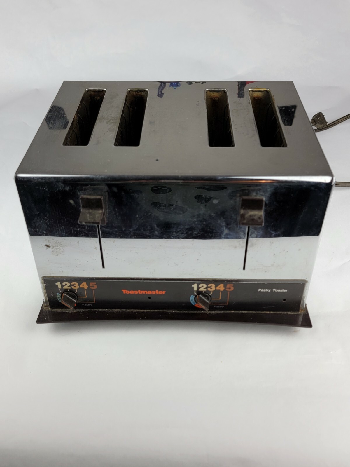 Vintage Toastmaster Pop Up Chrome Toaster 4 Slice Model D137B Tested ...