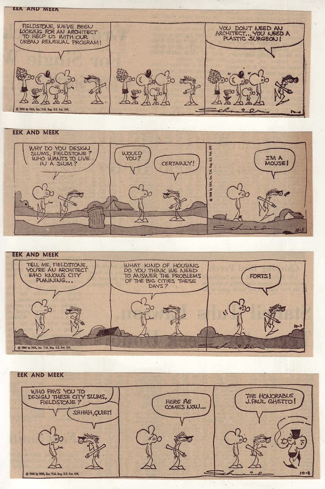 Eek and Meek by Howie Schneider - 27 daily comic strips - Complete ...