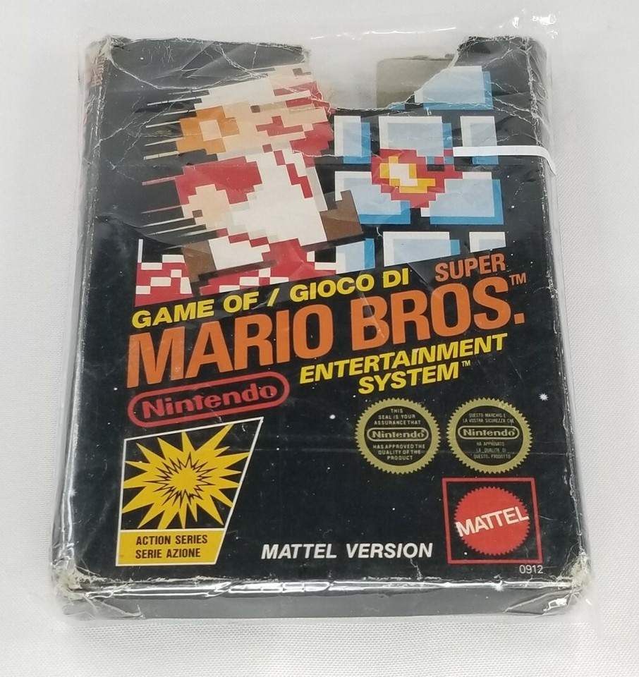 Super Mario Bros Nintendo NES MATTEL VERSION ITALY IMPORT RARE TESTED ...