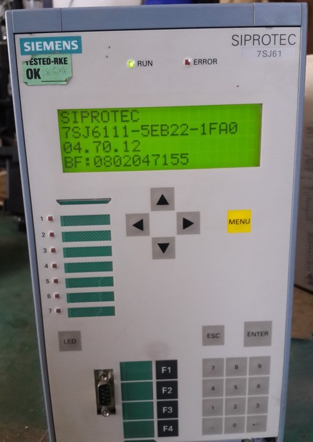 Siemens 7sj61 SIPROTEC 7sj6111-5eb22-1fa0/ff Overcurrent Protection and ...