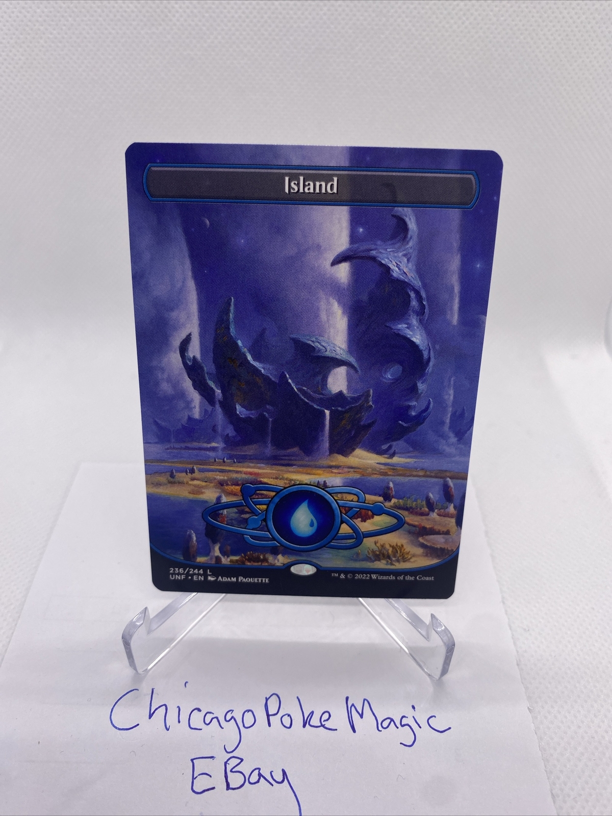 Magic the Gathering MTG Unfinity Full Art Land #236 Island | eBay