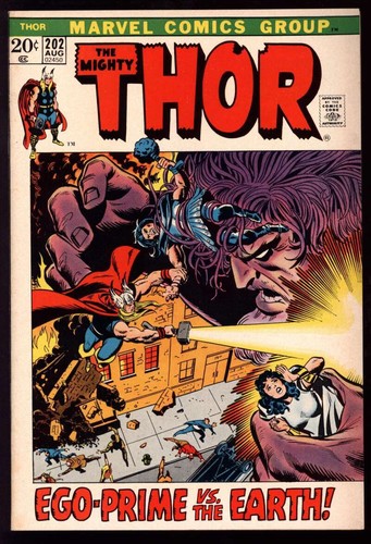 THOR #202 6.5 // 1ST APP EGO PRIME MARVEL COMICS 1972 | eBay