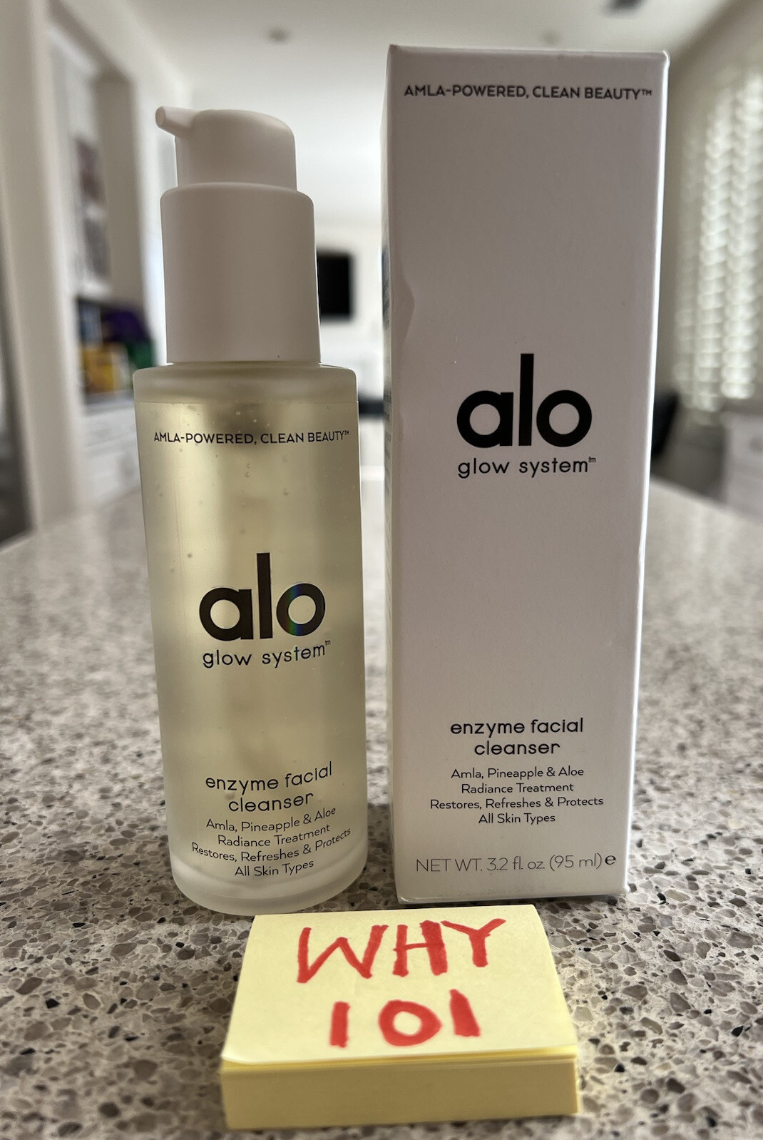 ALO GLOW SYSTEM Enzyme Facial Cleanser 3.2oz/95mL FULL SZ NEW BOX ...