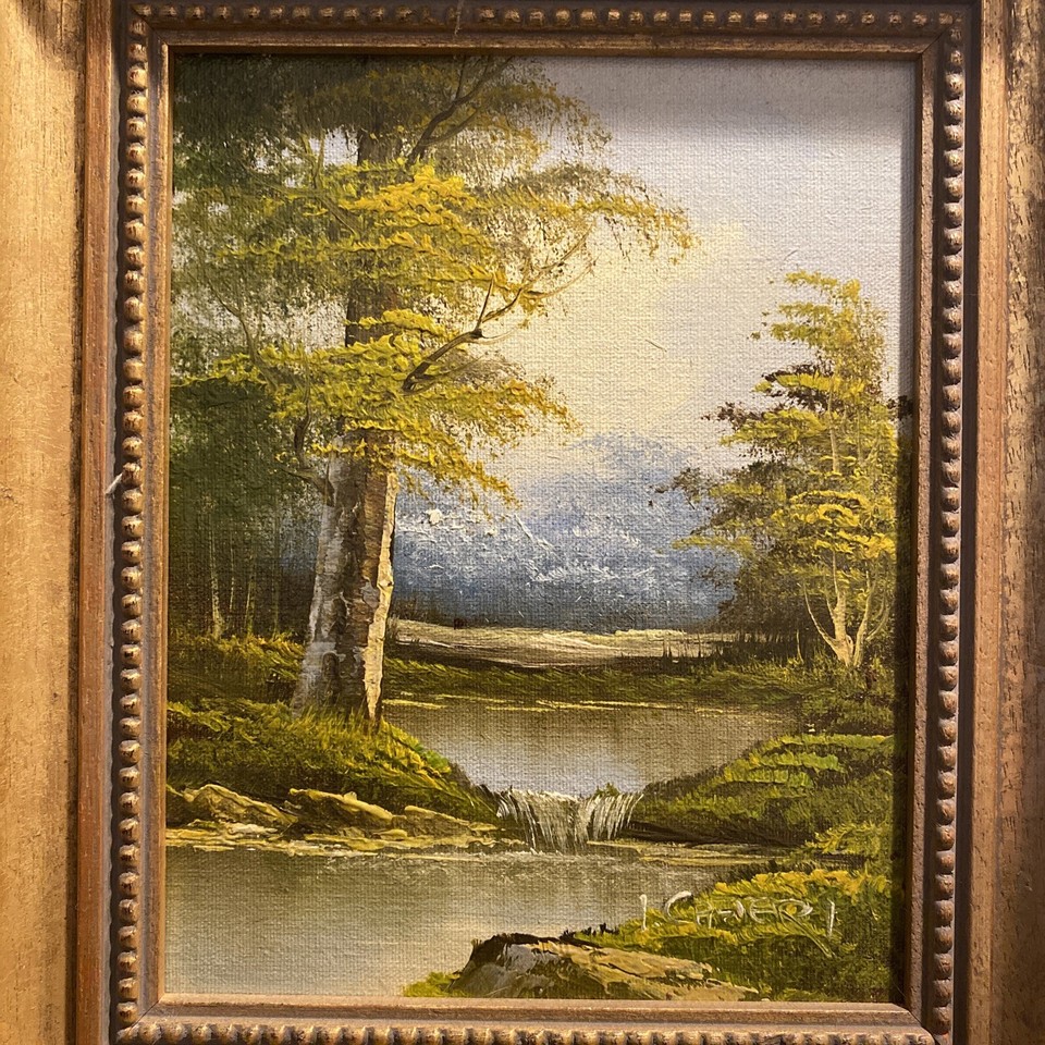 Original Irene Cafieri Oil Painting American Landscape Nature Art 12x14 ...