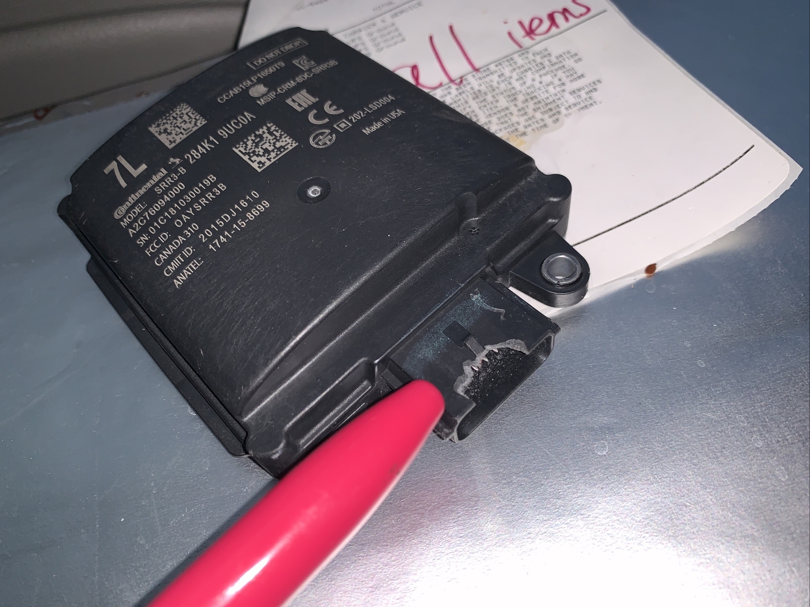 2017-2020 NISSAN MURANO REAR LEFT BLIND SPOT MONITOR RADAR SENSOR 284K1 ...