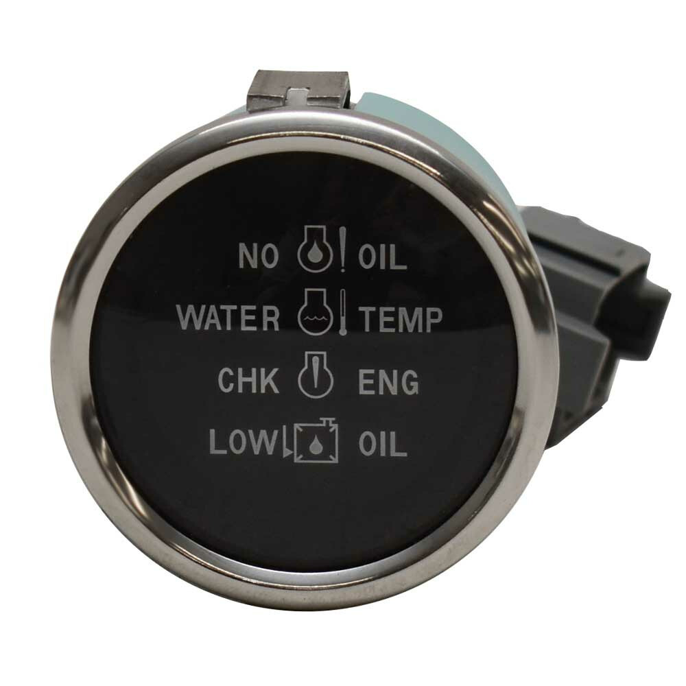 Teleflex Boat OMC Systems Check Gauge 67480SEF | Black Silver 2 Inch | eBay