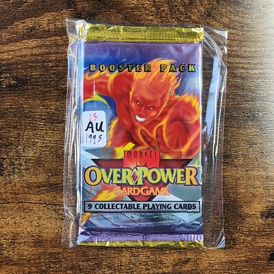 non-sport pack 1995 marvel overpower card game booster human torch (AU ...