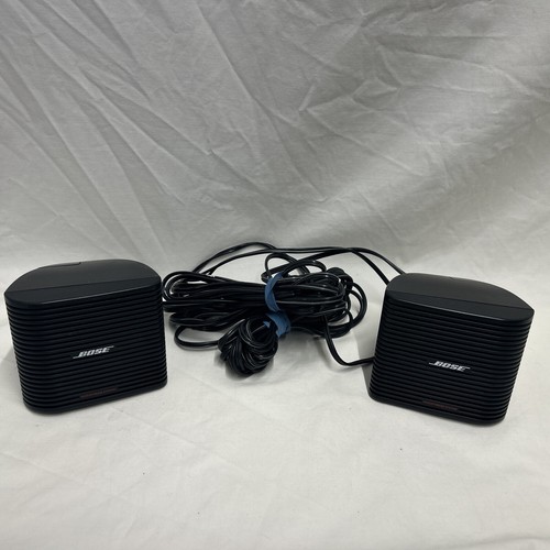 (2) Bose Single Cube Speaker Acoustimass 3 Black TESTED | eBay