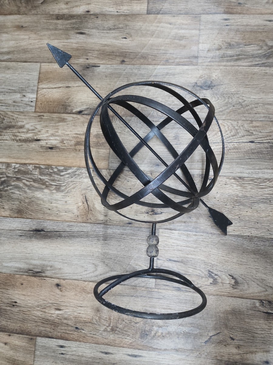 Globe Metal Armillary Sphere Garden Decor | Decorative Metal Armillary