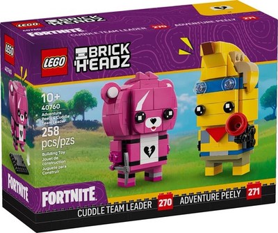 LEGO Fortnite BrickHeadz 40760 Adventure Peely & Cuddle Team Leader ...