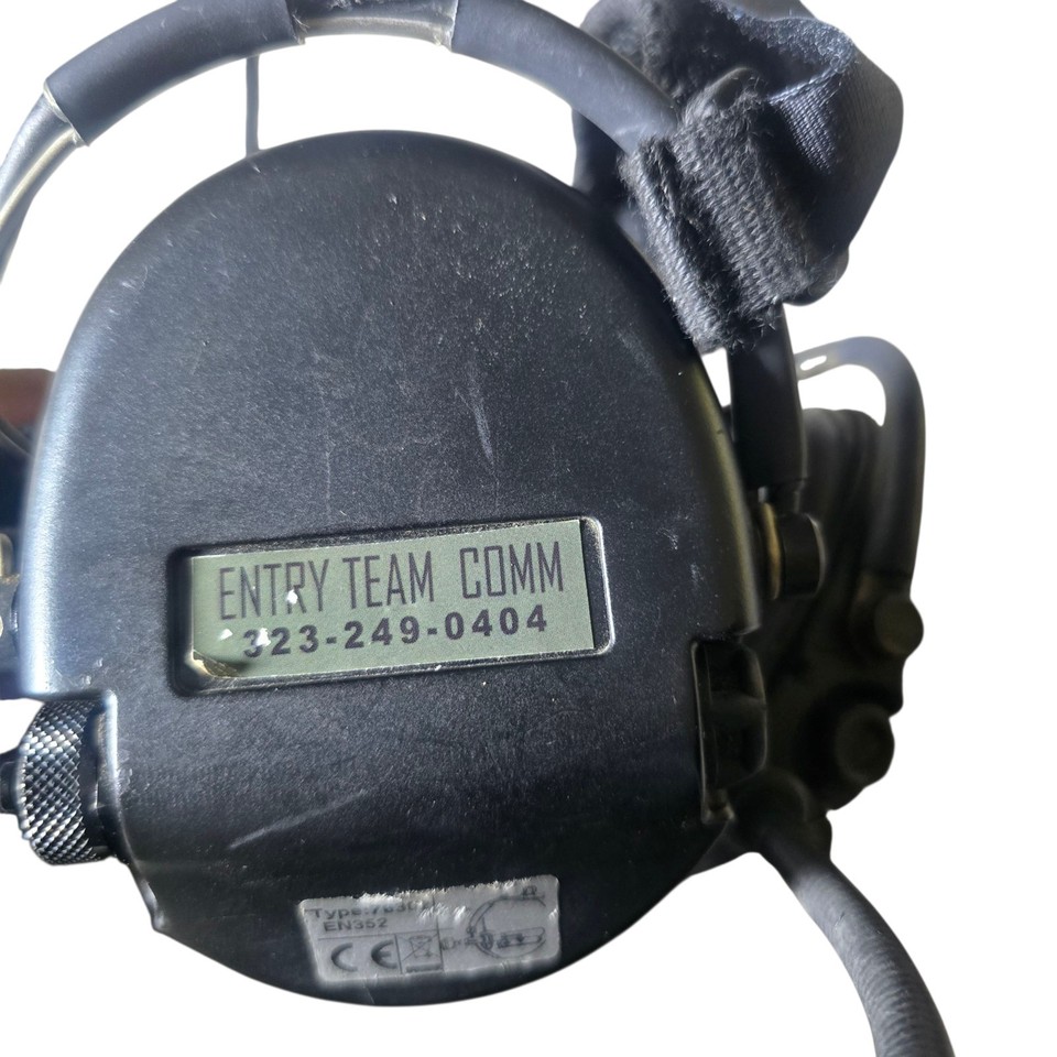 Entry Team Communications 76302 Tactical Ear Muffs With Mic And PTT | eBay