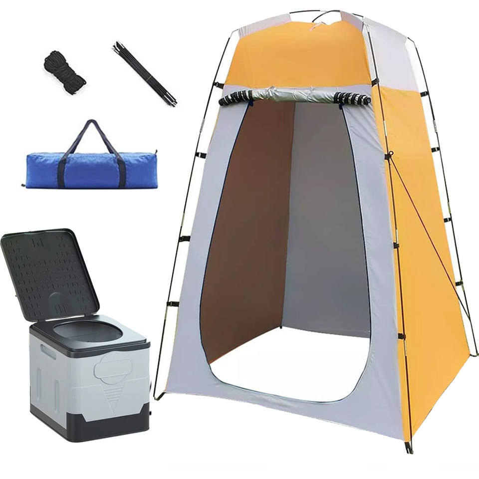 Portable Toilet and Privacy Tent for Adults, Pop Up Potty Tents ...