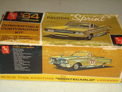 AMT 1/25 FORD FALCON CONVERTIBLE ,PRIMERED BODY LOOKS COMPLETE TO BUILD ...