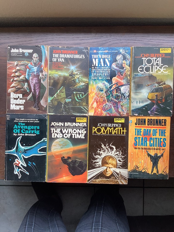 Lot Of Eight, (8), vintage John Brunner SciFi Titles, Free Shipping | eBay