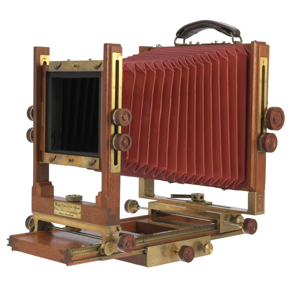 RARE! WISNER 5X7 WOOD LARGE FORMAT CAMERA WITH REDUCING 4X5 BACK / 90D ...