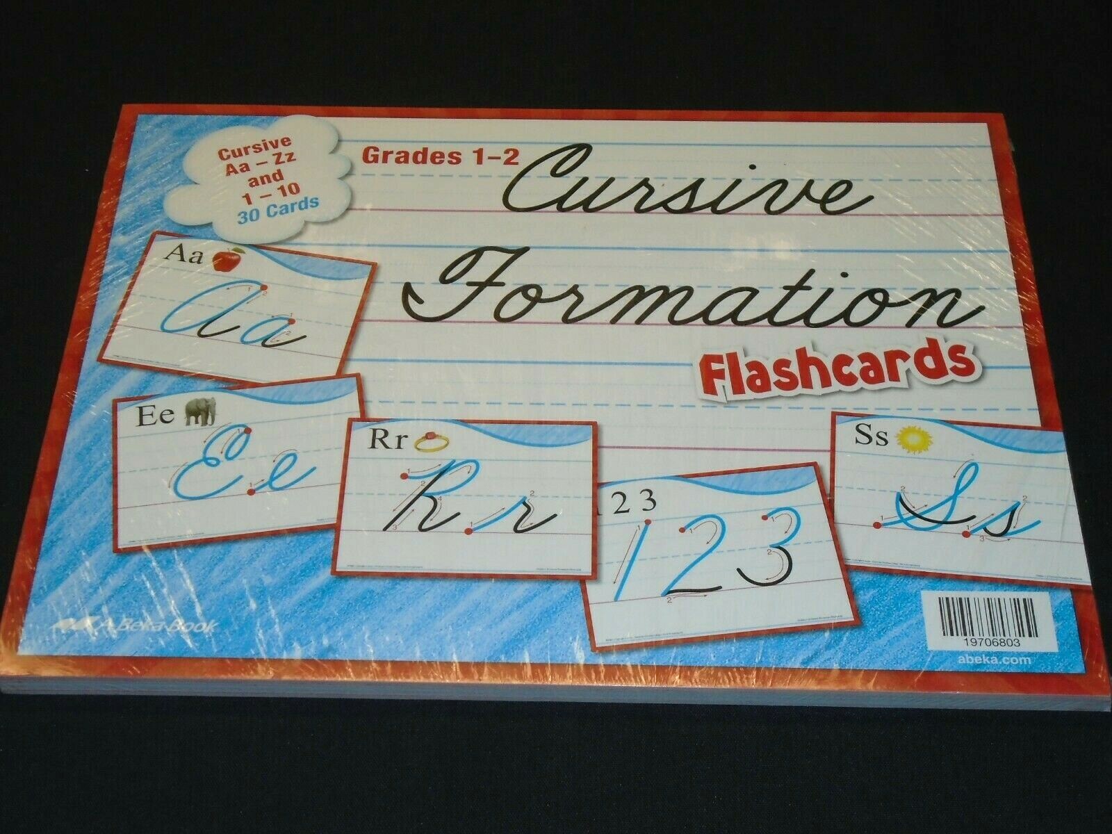 New In Plastic! A Beka Book CURSIVE FORMATION FLASHCARDS GRADES 1-2 | eBay
