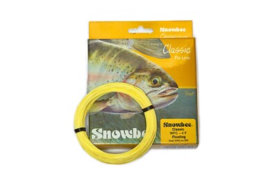 Snowbee Classic Floating Fly Line WF5,6,7,8 Trout/Sea Trout Fly Fishing ...