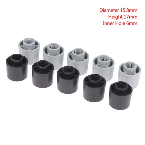 5Pcs Plastic Half Shaft Knob Potentiometer Encoder Knob D-Shaped Inner ...